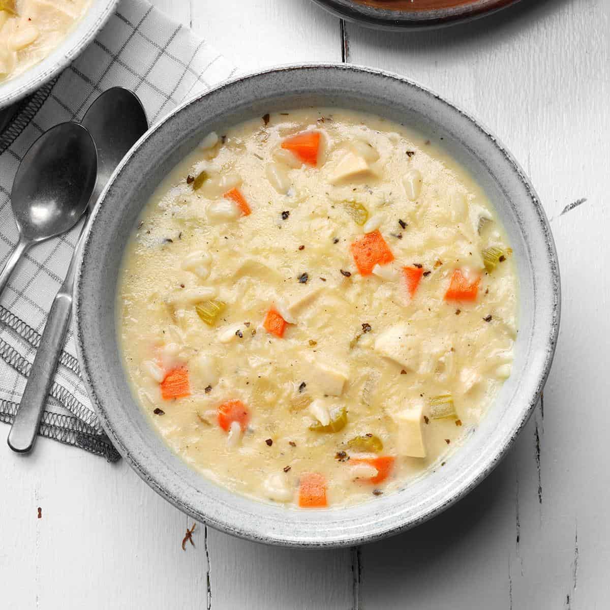 Creamy Chicken and Rice Soup | PCOS Recipe | Livofy