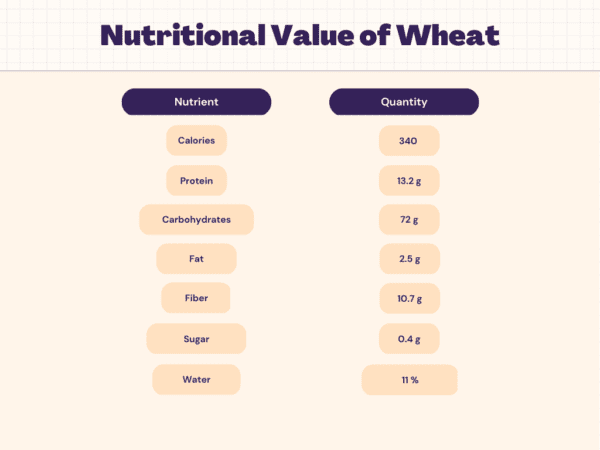 Wheat Nutrition - Calories, Carbs, Protein & Nutrition Facts | Livofy
