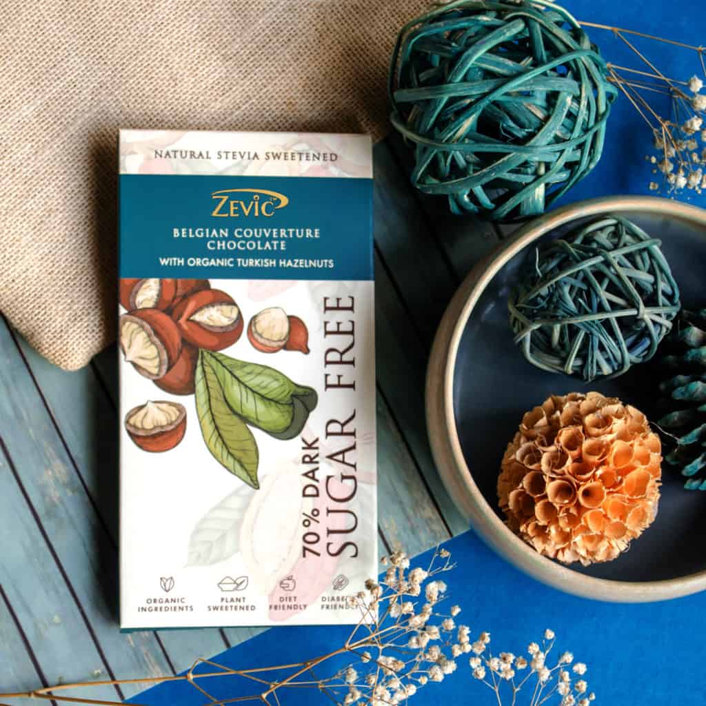 ZEVIC DARK BELGIAN COUVERTURE CHOCOLATE WITH ORGANIC TURKISH HAZELNUTS ...