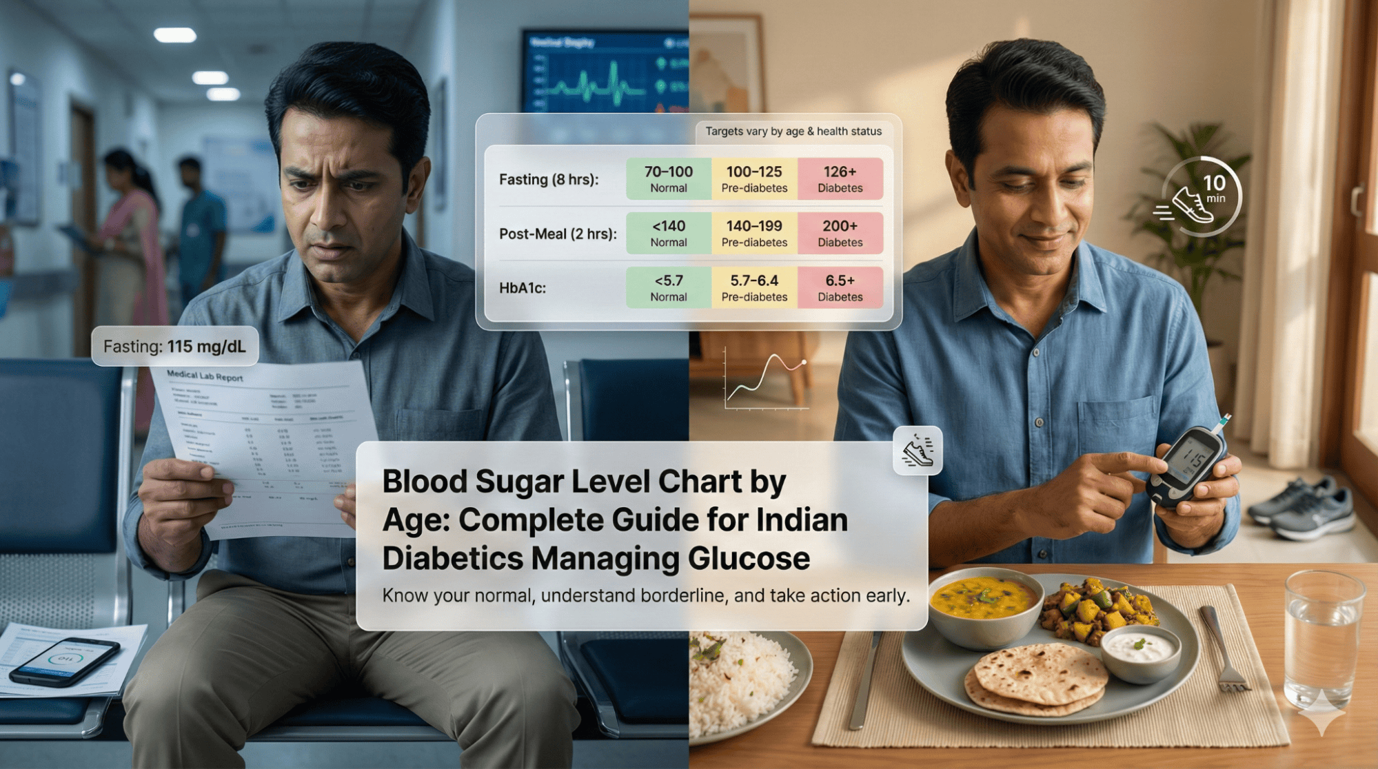 Blood Sugar Level Chart by Age: Diabetics' Normal Range Guide