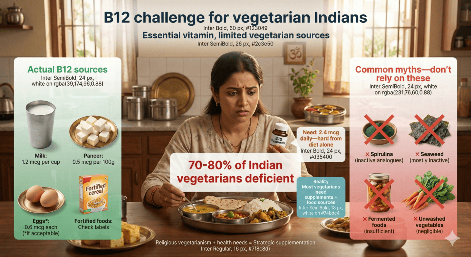 Vitamin B12 Foods for Vegetarians: Indian Plant-Based Diet Guide